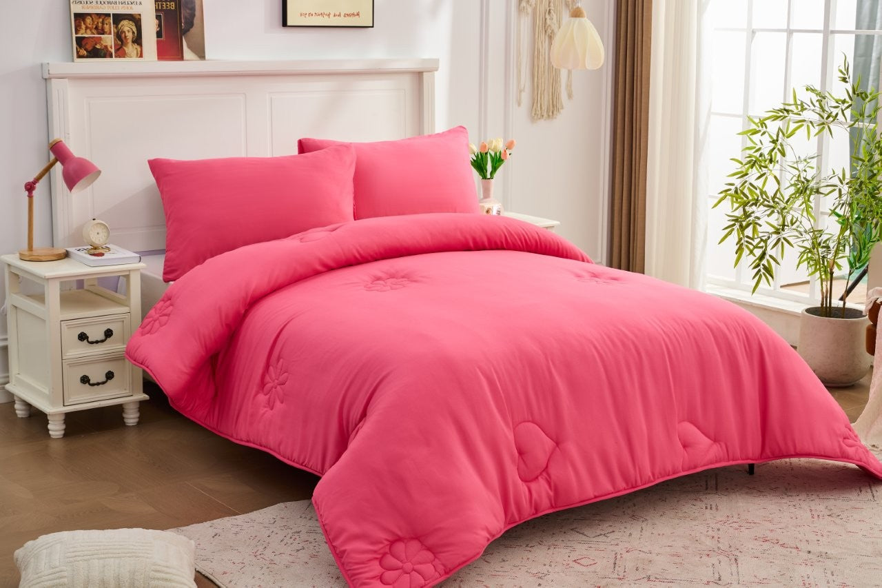 Kids Coverless 10.5 Tog Quilt Set – Easy Care Duvet with Pillowcases ...