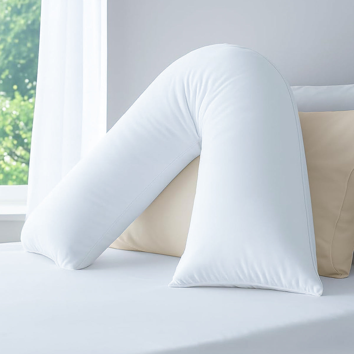 V Shaped Support Pillow | 35CM x 76CM | Orthopaedic Support Pillow ...